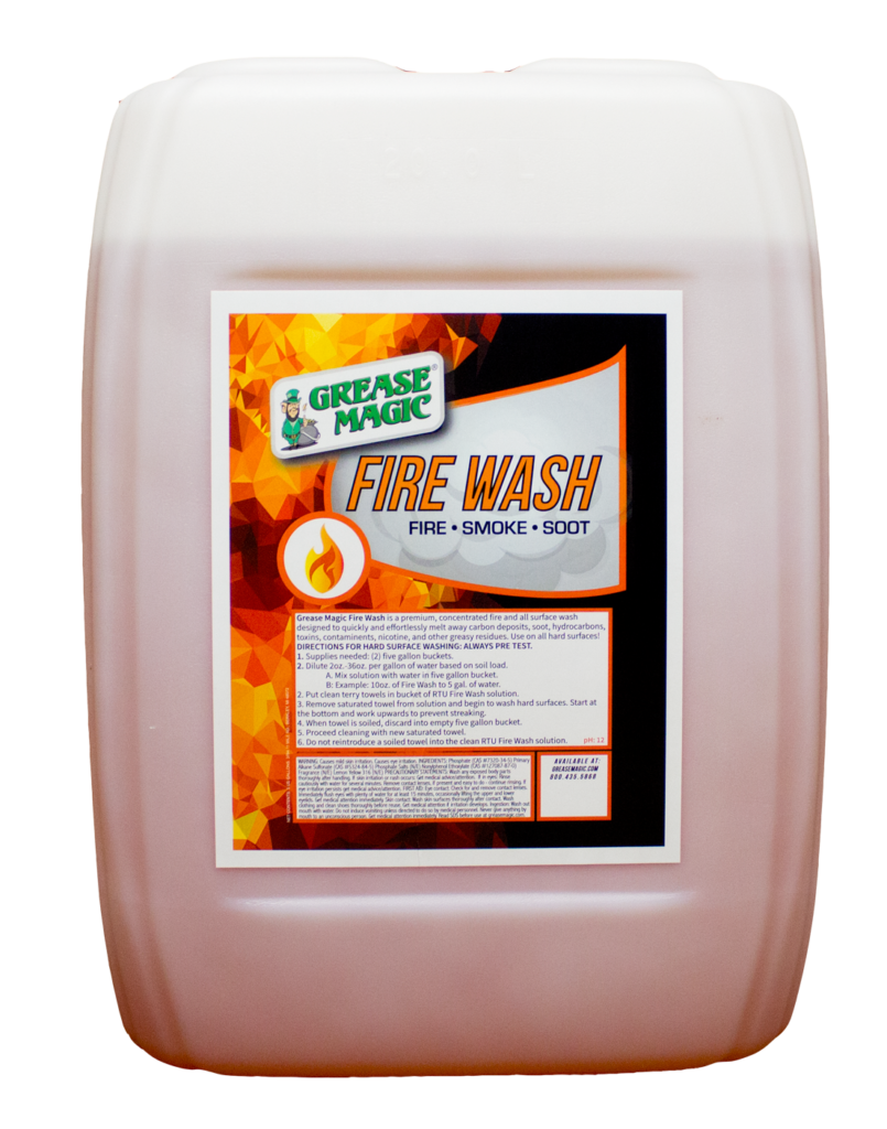 Fire Wash 5gal | Grease Magic | Industrial Cleaning Supplies